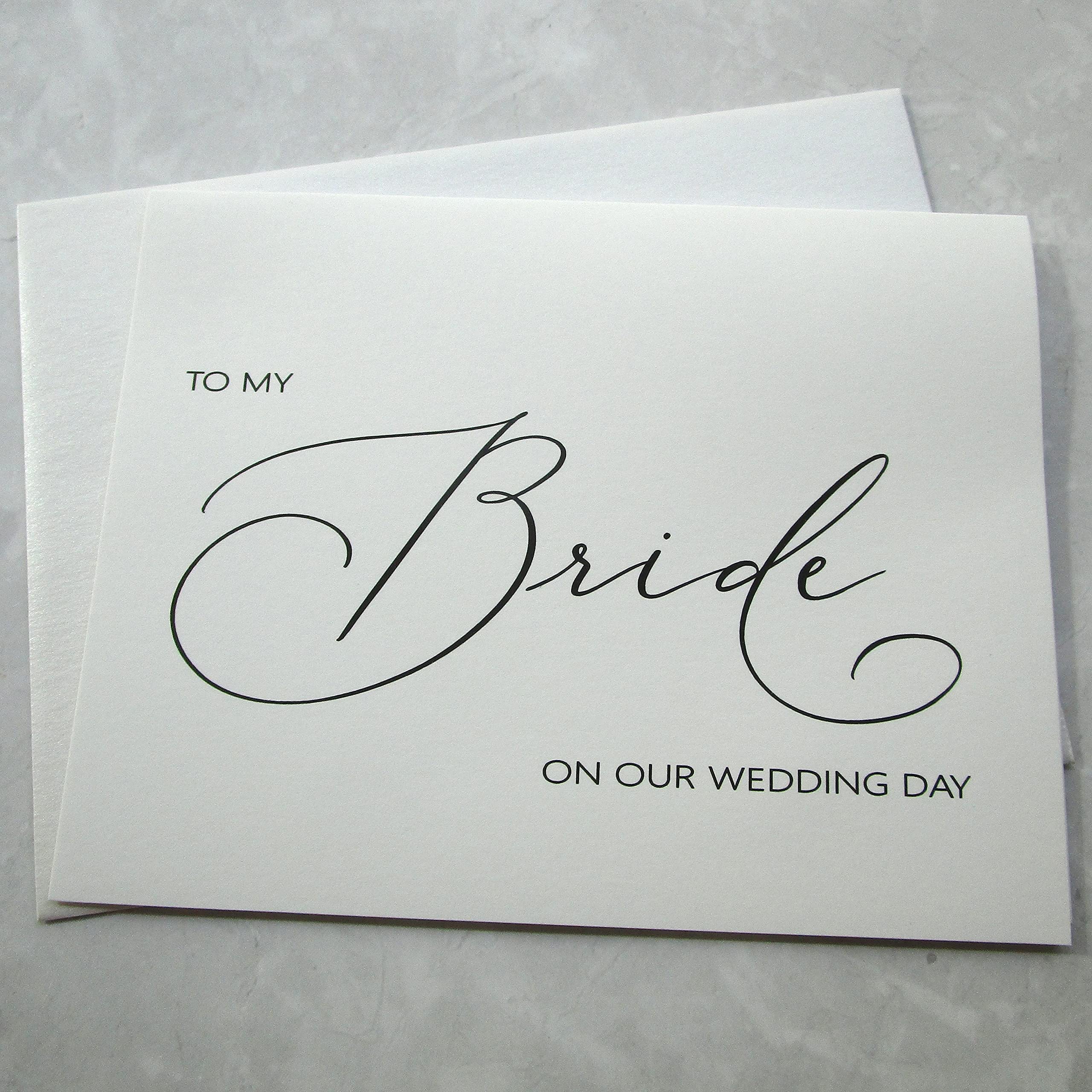 Moonrise Papery Wedding Day Cards, Bride and Groom, A2 Size, Shimmer Envelopes