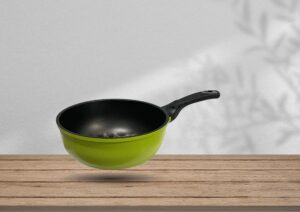 prolinemax made in korea - 3d diamond coating nonstick wok frying pan cookware 8" (20cm)