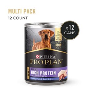 Purina Pro Plan Sport High Protein Dog Food Turkey, Duck and Quail Entree Wet Dog Food - (Pack of 12) 13 Oz. Cans