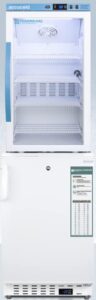 accucold arg3pv-ada305afstack stacked combination of arg3pv automatic defrost vaccine refrigerator with ada305af manual defrost vaccine freezer, hospital grade cords with green dot plugs