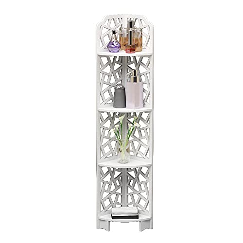 Intexca & Design MultiTier Bathroom Storage Corner Shelf Rack Organizer 4 Tier