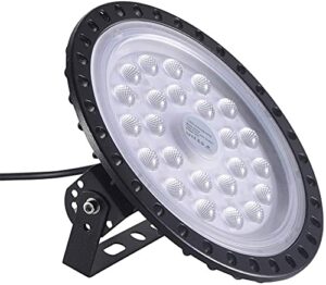 100w ufo led high bay light lamp factory warehouse industrial lighting 20000 lumen 6000-6500k ip54 warehouse led lights- high bay led lights- commercial bay lighting for garage factory workshop gym