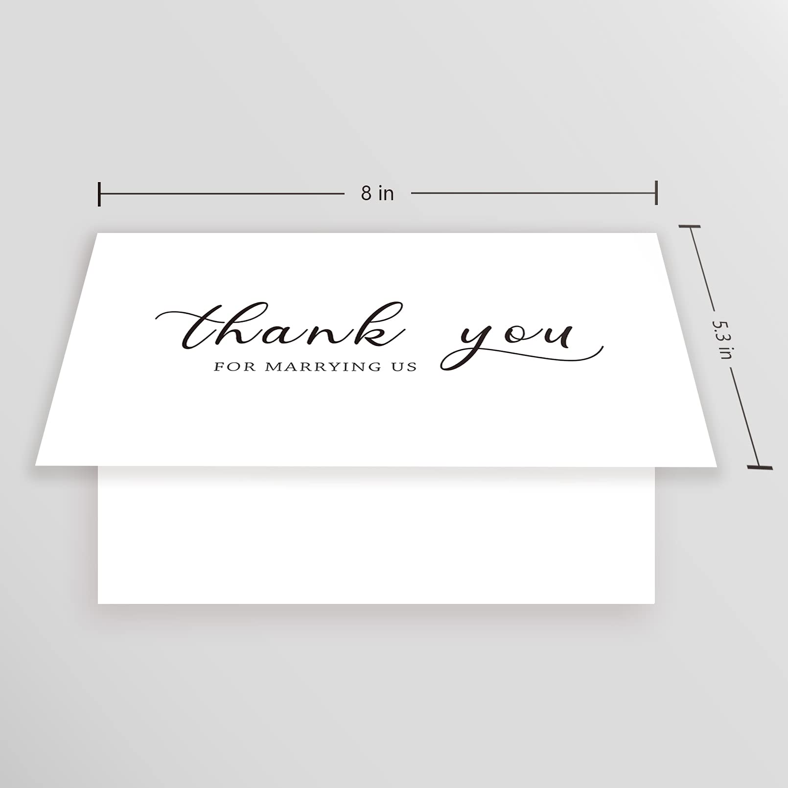 Wedding Card to Officiant, Thank You for Marrying Us, Thank You Card for Priest, Minister, Judge, Pastor