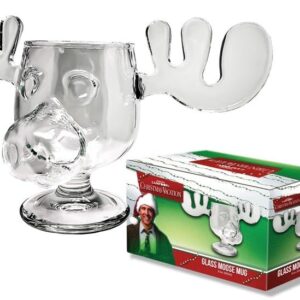 Spoontiques - National Lampoon’s Christmas Vacation Acrylic Moose Cup - Griswold Moose Mug - 4.5” - 6 Ounce,Clear