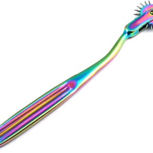 Fun Guru Wartenberg Neuro Pinwheel Stainless Steel 1 Head Diagnostic Instrument Pin Wheel - Multi Color Rainbow