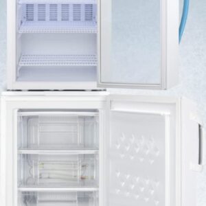 Accucold ARG3PV-ADA305AFSTACK Stacked Combination of ARG3PV Automatic Defrost Vaccine Refrigerator with ADA305AF Manual Defrost Vaccine Freezer, Hospital Grade Cords with Green Dot Plugs