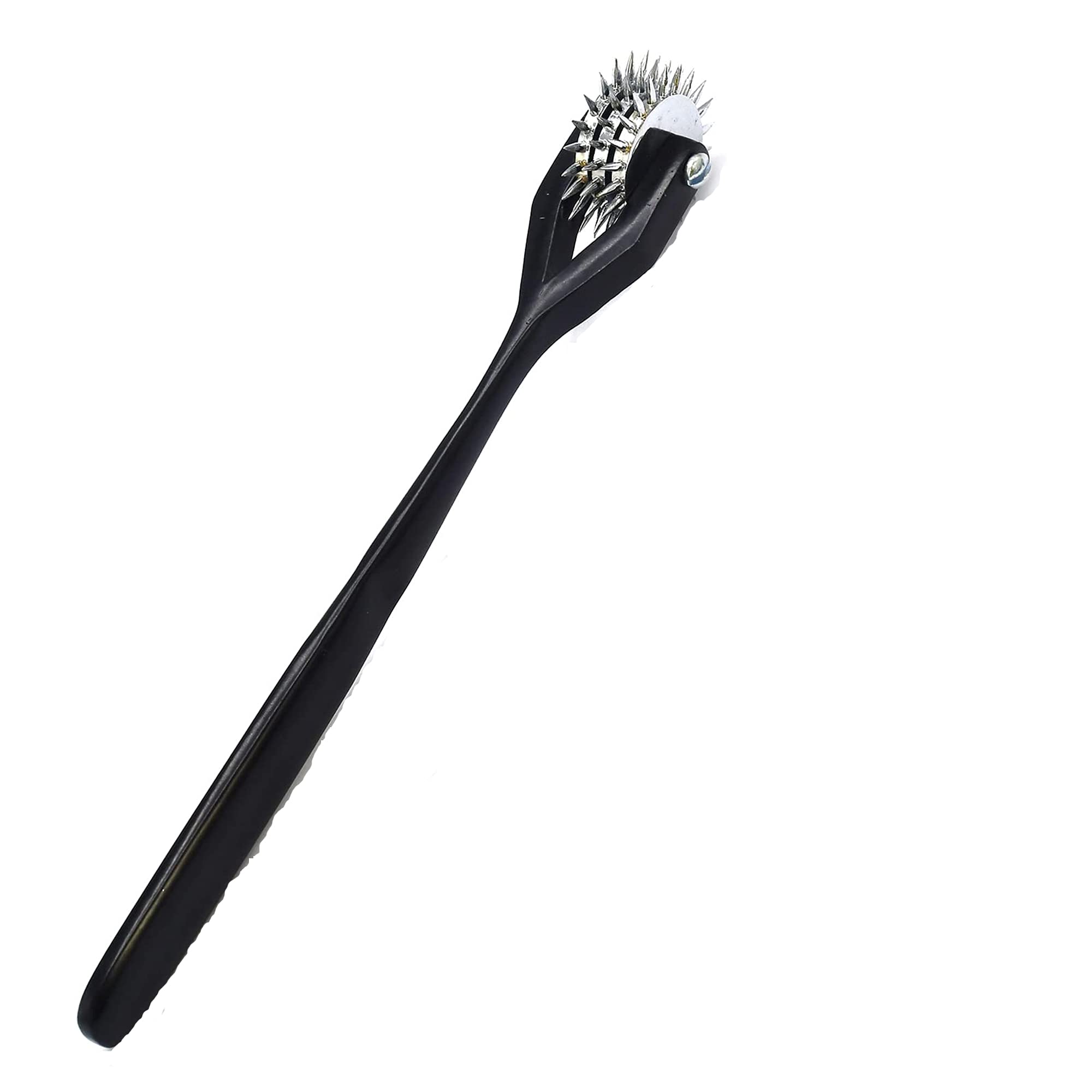 Goldenhandcrafts, Wartenberg Neuro Pinwheel Stainless Steel 3 Head Diagnostic Instrument Pin Wheel Black Coated, 6.6 In