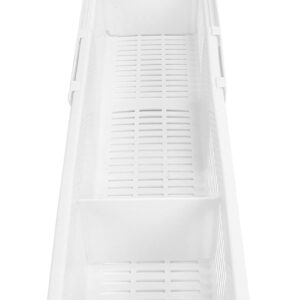 POCREATION Bathtub Tray, Bath Toy Organizer Storage Basket, Expandable Bathtub Caddy for Shampoo Shower Gel in The Bathroom