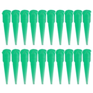 Auniwaig 100PCS 18 Ga Plastic Tapered Pinhead Blunt End Adhesive Dispenser Tip Luer Syringe Needle Tip Dispensing Fill Needle for Oil or Glue Applicator