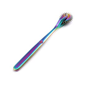 Wartenberg Neuro Pinwheel Stainless Steel 2 Head Diagnostic Instrument Pin Wheel - Multi Color Rainbow