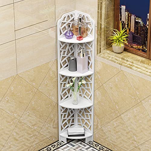 Intexca & Design MultiTier Bathroom Storage Corner Shelf Rack Organizer 4 Tier