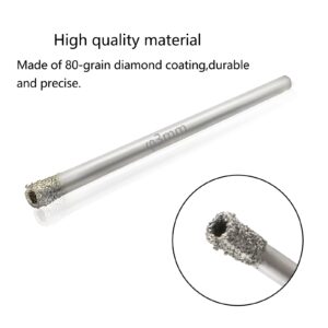 Jamiikury 1/8" / 3mm Diamond Hole Saw Drill Bits, Glass Hole Saw Tile Hole Saw Suitable for Ceramic Glass Tile Porcelain Marble - Pack of 15