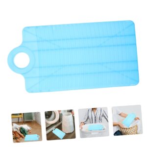 1pc Washboard Foldable Laundry Board Non- Slip Laundry Pad Household Clean Board Tools Compact Wash Board Laundry Washing Tool Travel Soft Rubber Laundry Mat Mini