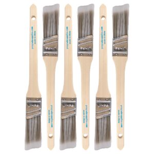 vermeer paint brushes - 6-pack - 1" angle sash brushes for all latex and oil paints & stains - home improvement - interior & exterior use