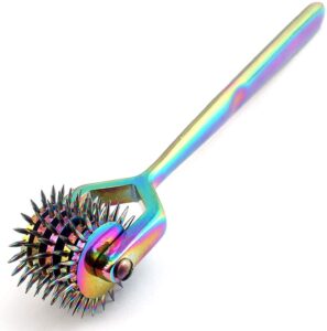 wartenberg neuro pinwheel stainless steel 5 head diagnostic instrument pin wheel - multi color rainbow