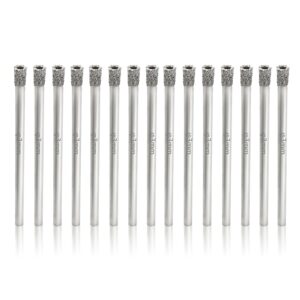 jamiikury 1/8" / 3mm diamond hole saw drill bits, glass hole saw tile hole saw suitable for ceramic glass tile porcelain marble - pack of 15