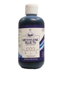 methylene blue, 1% usp (pharmaceutical) grade, 250 ml (8.4 fl oz); 3rd party tested