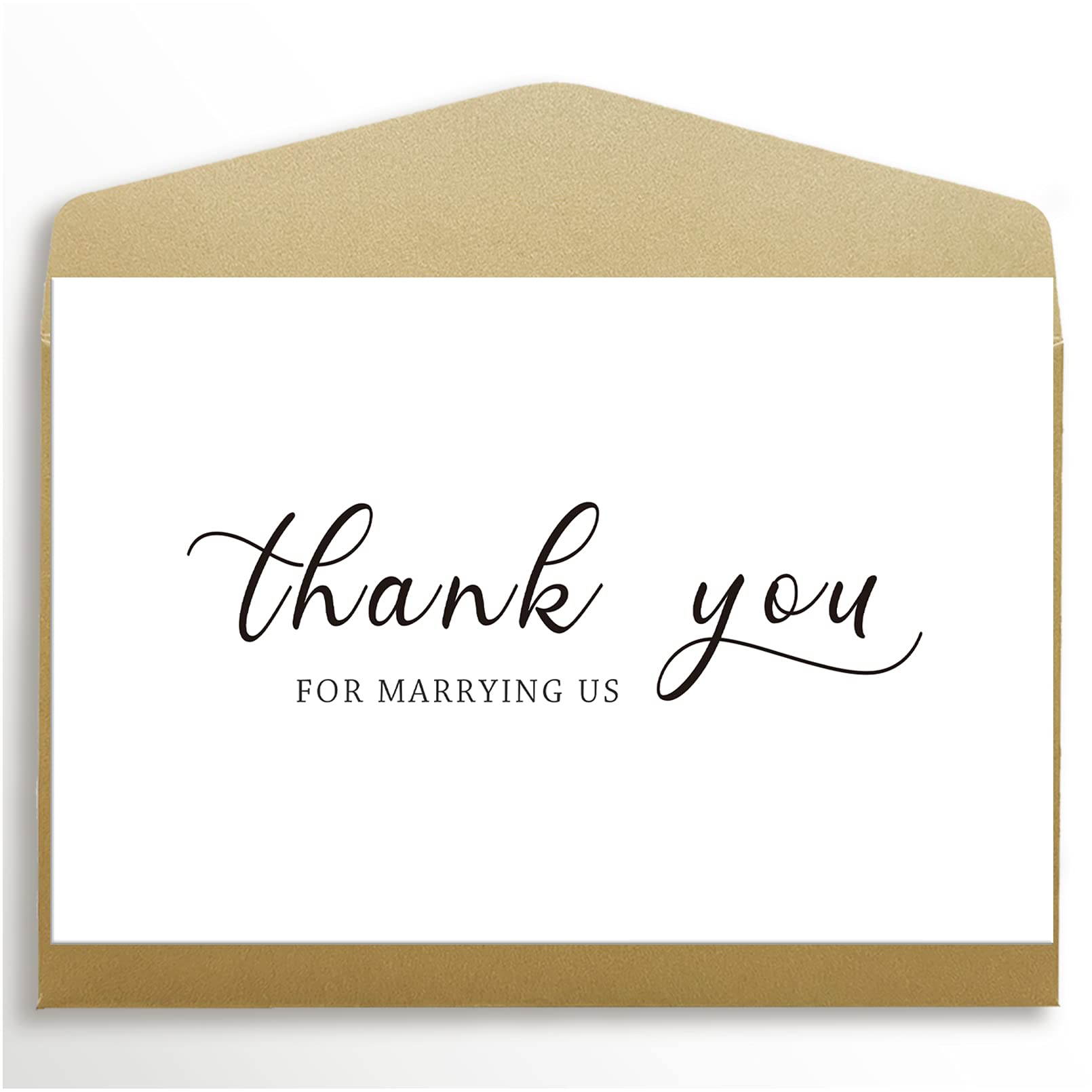 Wedding Card to Officiant, Thank You for Marrying Us, Thank You Card for Priest, Minister, Judge, Pastor