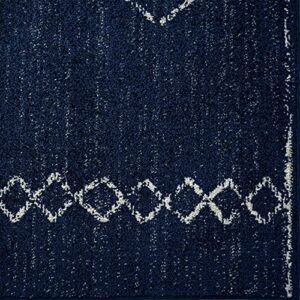 LUXE WEAVERS Daphnes Navy 6x9 Boho Moroccan Geometric Area Rug 2735