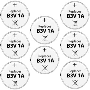 enerpe b3v 1a replacement battery high capacity compatible with high tech electronic collars of ms-4 and ms-5 pack of 8