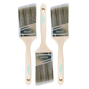 vermeer paint brushes - 3-pack - 2.5" angle sash brushes for all latex and oil paints & stains - home improvement - interior & exterior use