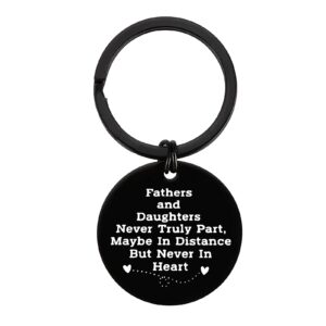 funny father daughter jewelry keychain dad keychain gift from daughter long distance relationship gift birthday gift going away gift family jewelry keychain christmas graduation gift