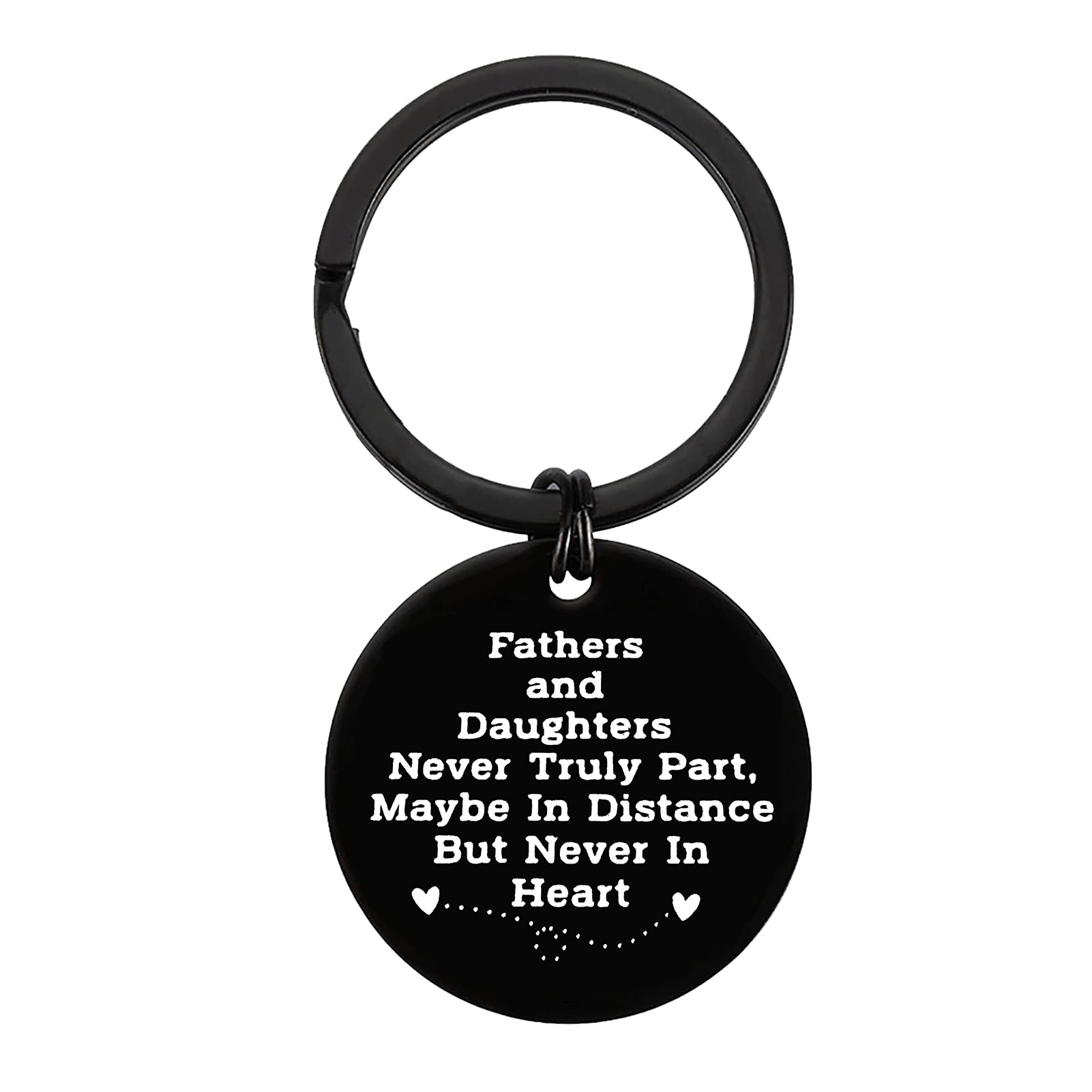 Funny Father Daughter Jewelry Keychain Dad Keychain Gift from Daughter Long Distance Relationship Gift Birthday Gift Going Away Gift Family Jewelry Keychain Christmas Graduation Gift