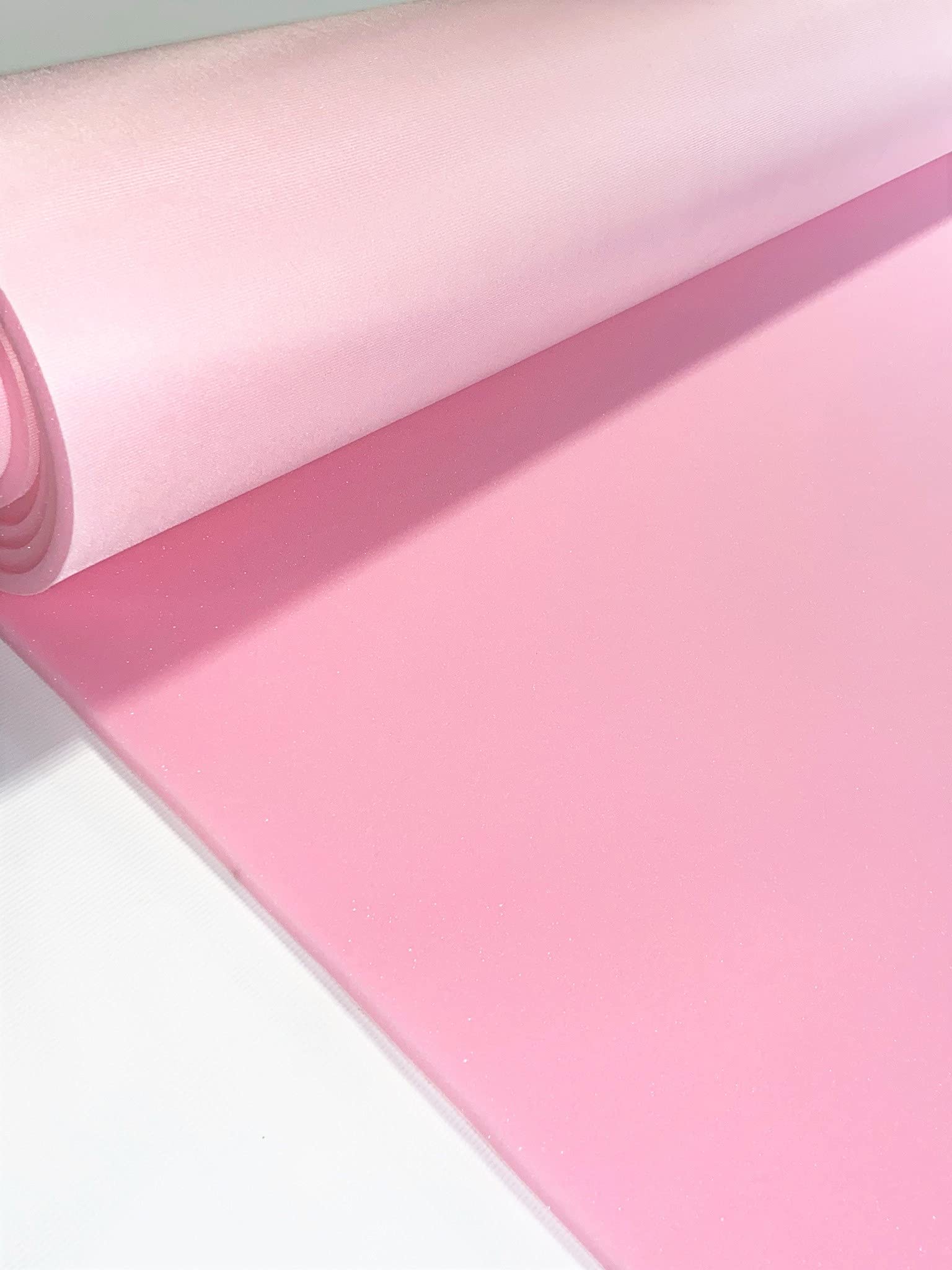 USA Fabric Store 1/2 in Pink Sew Foam Scrim Cloth Backed Premium Pleating Padding Upholstery 57 in Wide by The Yard