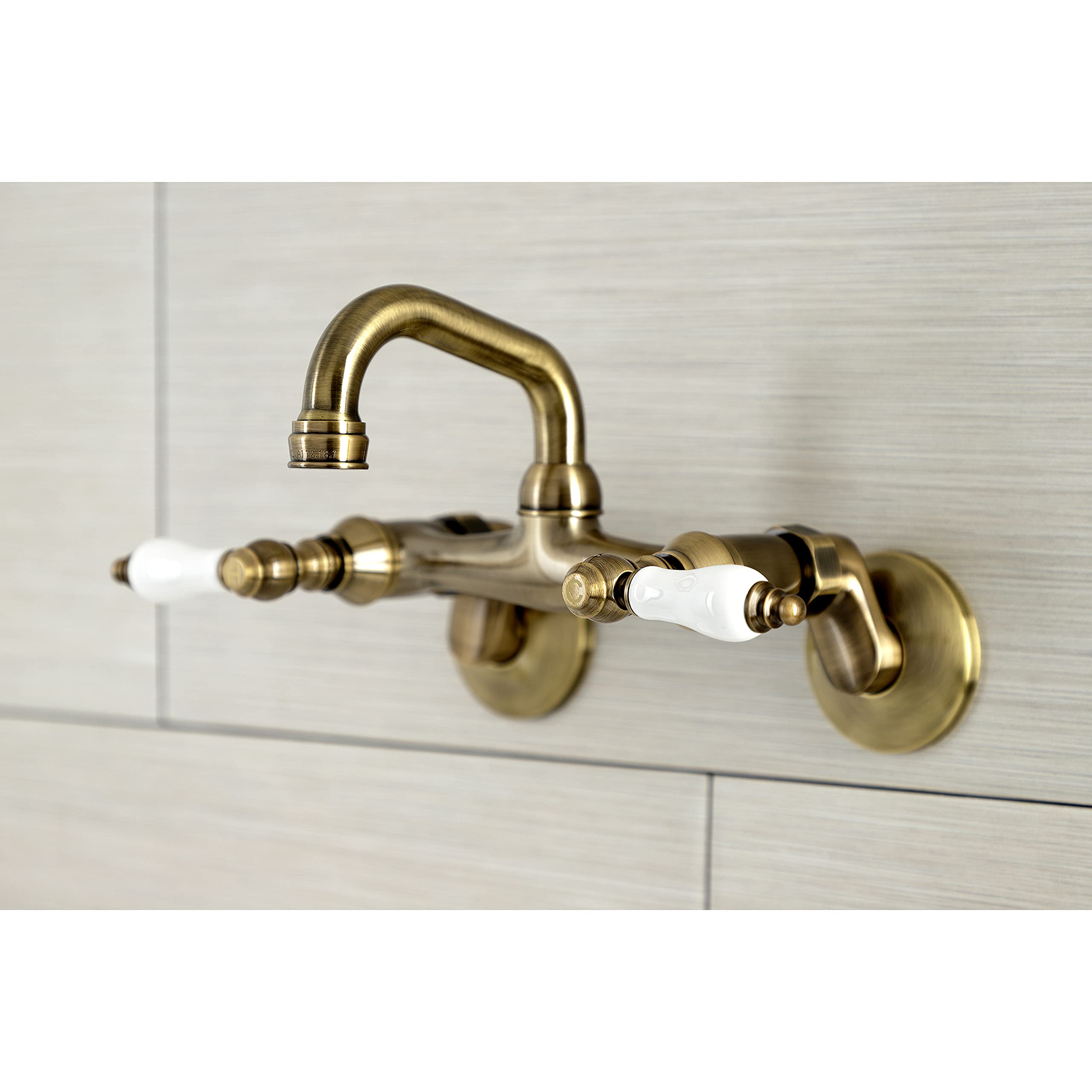 Kingston Brass KS512AB Kingston Bar Faucet, Antique Brass