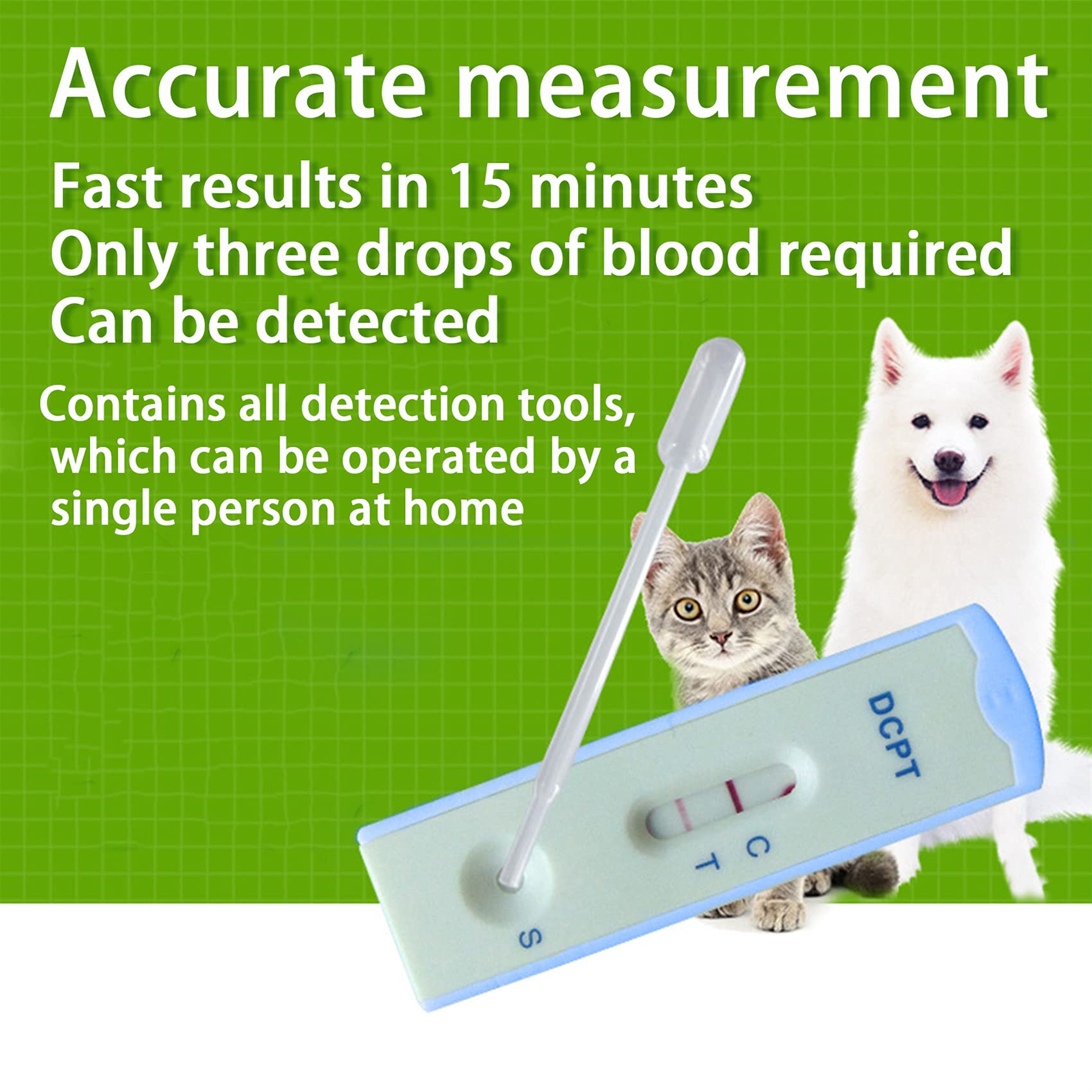 Pet Dog Pregnancy Pregnant Test Paper Strip,Fast and Accurate Detection includes All Required Accessories,for Dog Cat Veterinaria Disposable Pet Clinic Equipment (2PCS)