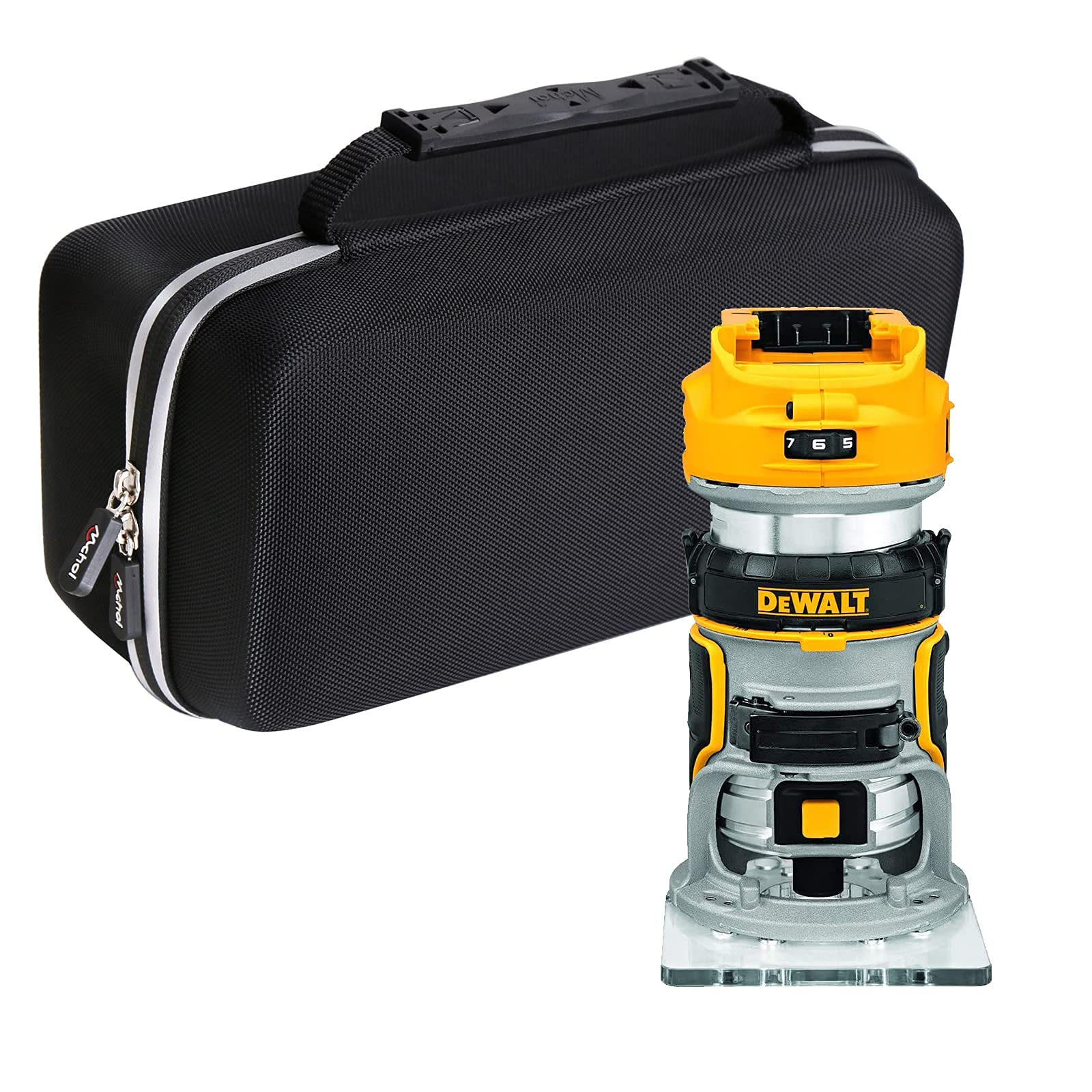 Mchoi Hard Portable Case Compatible with DEWALT 20V Max XR Cordless Router (DCW600B),Case Only