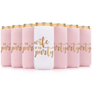 prazoli bachelorette can coolers slim (12) - bachelorette gifts for bridal party gifts, bachelorette party supplies for women, bridal shower party favors & bachelorette party decorations, accessory