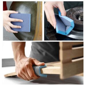 16Pcs 220 Grit Sanding Sponge, Jamiikury Sanding Blocks Washable and Reusable, Wet Dry Sandpaper Sponge for Wood Metal FurniturePaint and Drywall