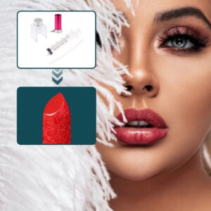 HEALLILY DIY Lipstick Mold Silicone Lipstick Mold Making Tool Makeup Cosmetics Lipstick Mould Homemade Lipstick Tube Diy Mold Crafts 4pcs