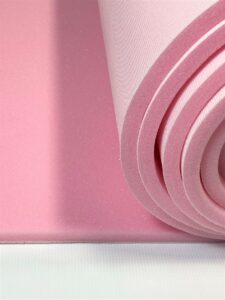 usa fabric store 1/2 in pink sew foam scrim cloth backed premium pleating padding upholstery 57 in wide by the yard