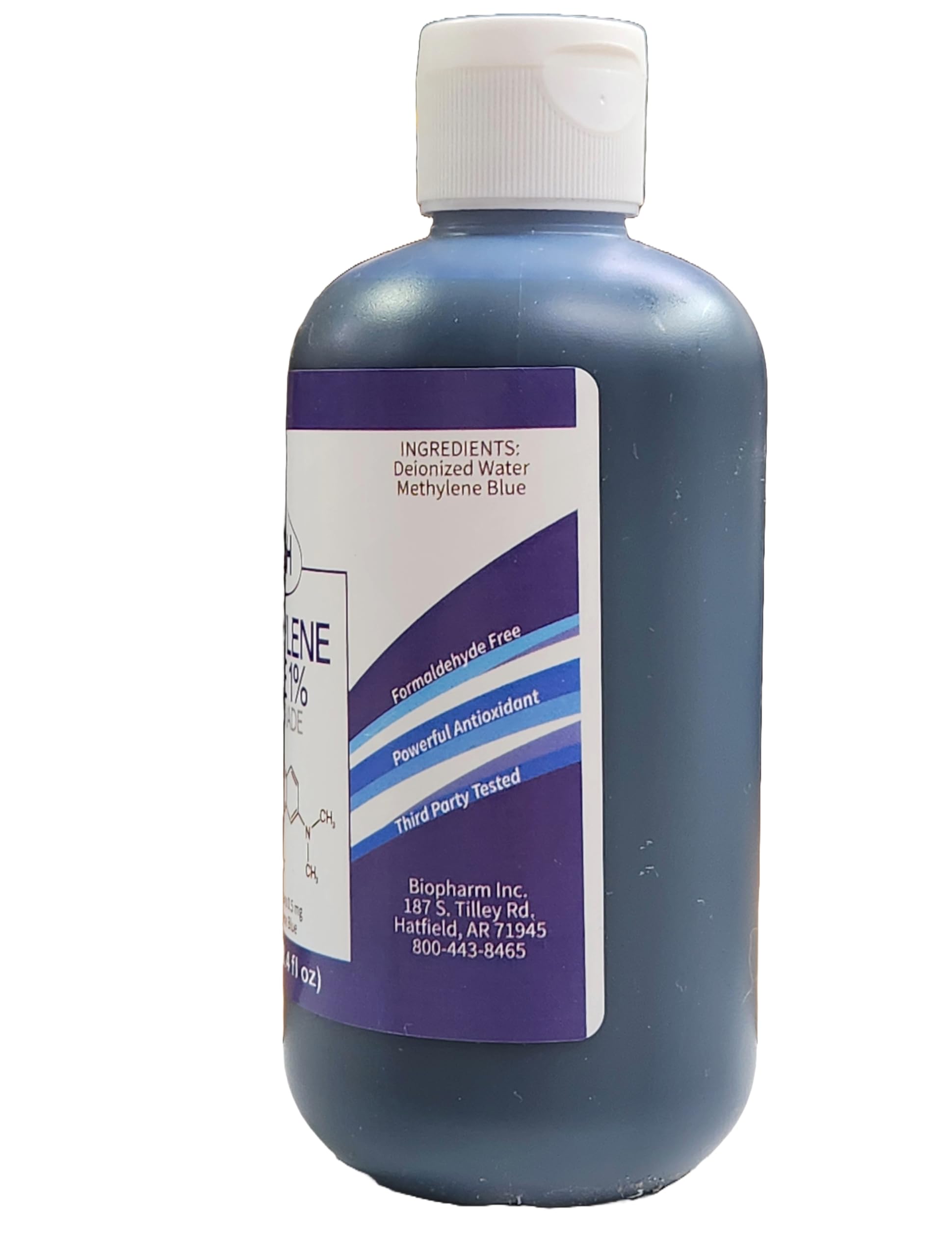 Methylene Blue, 1% USP (Pharmaceutical) Grade, 250 mL (8.4 fl oz); 3rd Party Tested