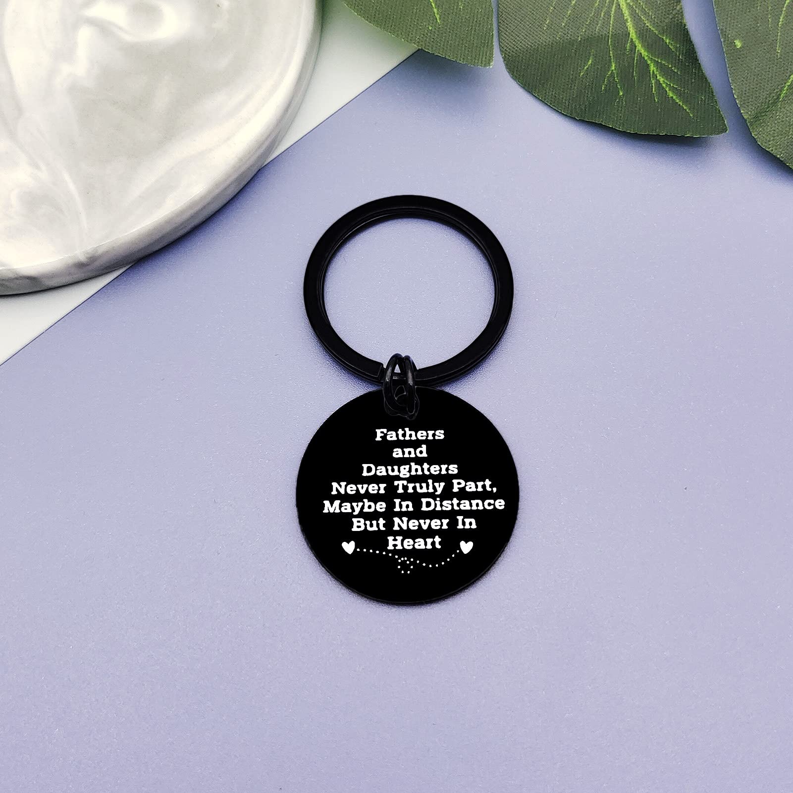 Funny Father Daughter Jewelry Keychain Dad Keychain Gift from Daughter Long Distance Relationship Gift Birthday Gift Going Away Gift Family Jewelry Keychain Christmas Graduation Gift