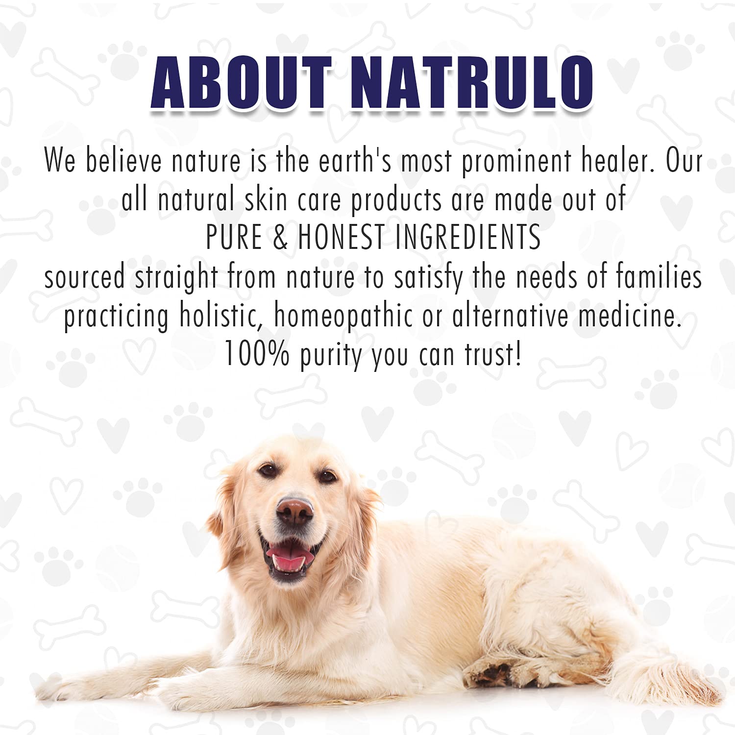 Natrulo Pet Paw Balm for Dog - Natural Healing Ointment for Itchy Paws, Grooming, Allergy Relief, Repair, Pad Protection – Soothing Unscented Shea Butter Moisturizer for Itching, Dryness, Licking 2oz