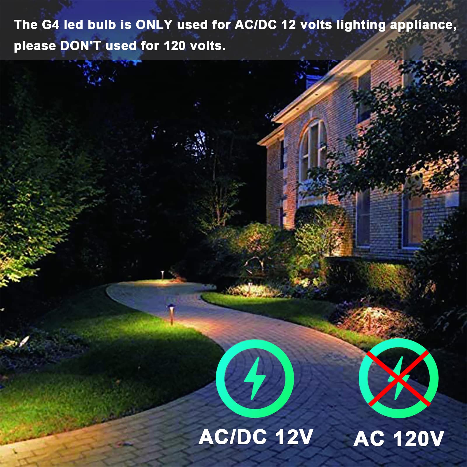 DUMILOO G4 LED Bulb 4W 3000K Warm White 12V AC/DC T3 JC Type Bi-Pin 20-35W Halogen Equivalent Non-dimmable for Outdoor Landscape Lighting Deck Stair Step Path Lights, Home Lighting, 6 Pack