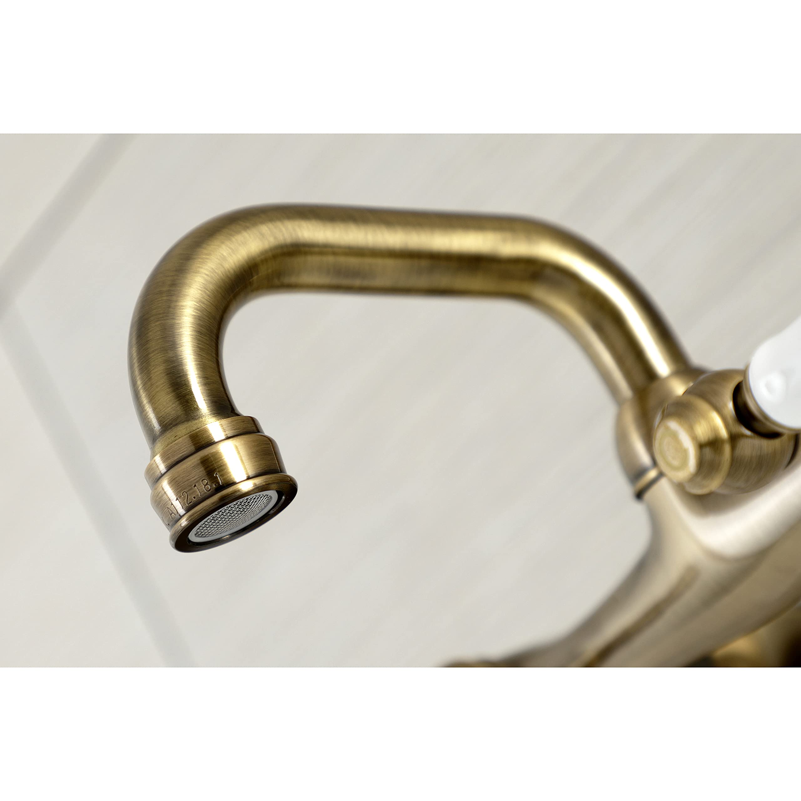 Kingston Brass KS512AB Kingston Bar Faucet, Antique Brass