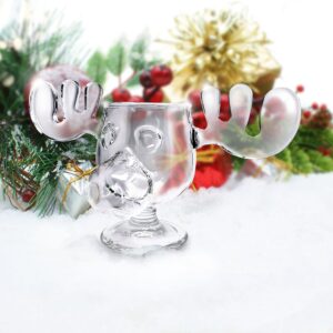 Spoontiques - National Lampoon’s Christmas Vacation Acrylic Moose Cup - Griswold Moose Mug - 4.5” - 6 Ounce,Clear