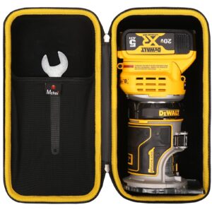 mchoi hard portable case compatible with dewalt 20v max xr cordless router (dcw600b),case only