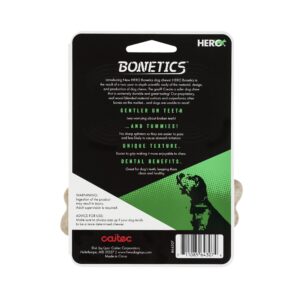 HERO | Bonetics Dental Bone | Dog Bones | Puppy Bones | Designed for Medium Dogs Up to 45 lbs (Mint Flavor)