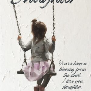 James Coates Daughter Birthday Cards from Mum or Dad with Lovely Sentimental Words, A5 Size