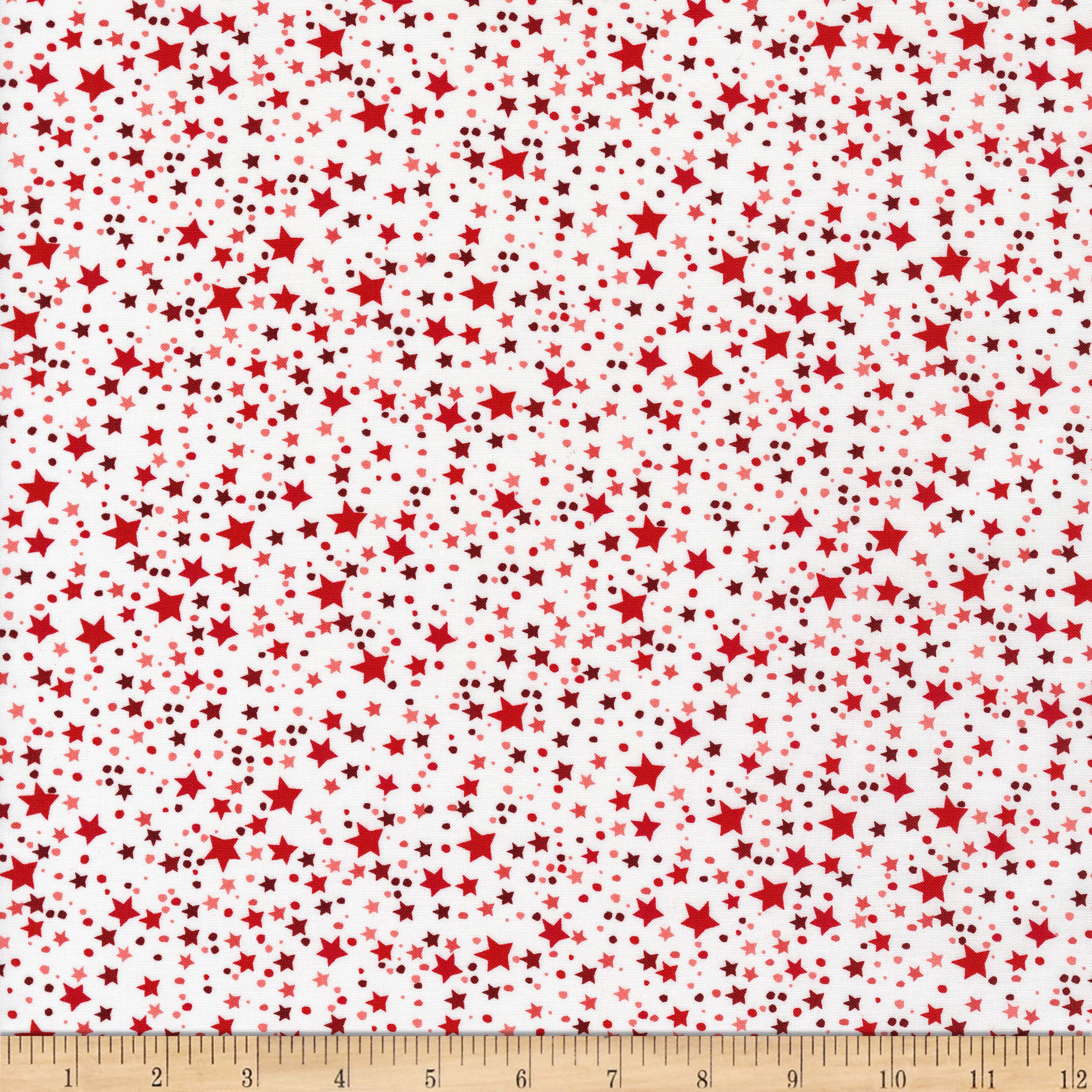 Kaufman How The Grinch Stole Christmas Stars Red, Fabric by the Yard