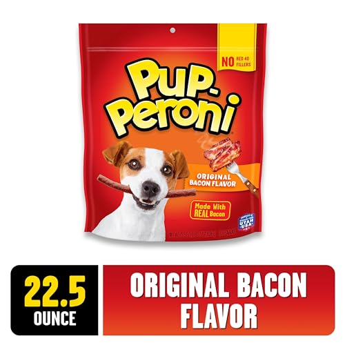 Pup-Peroni Dog Treats, Original Bacon Flavor, 22.5 Ounce, Made with Real Bacon