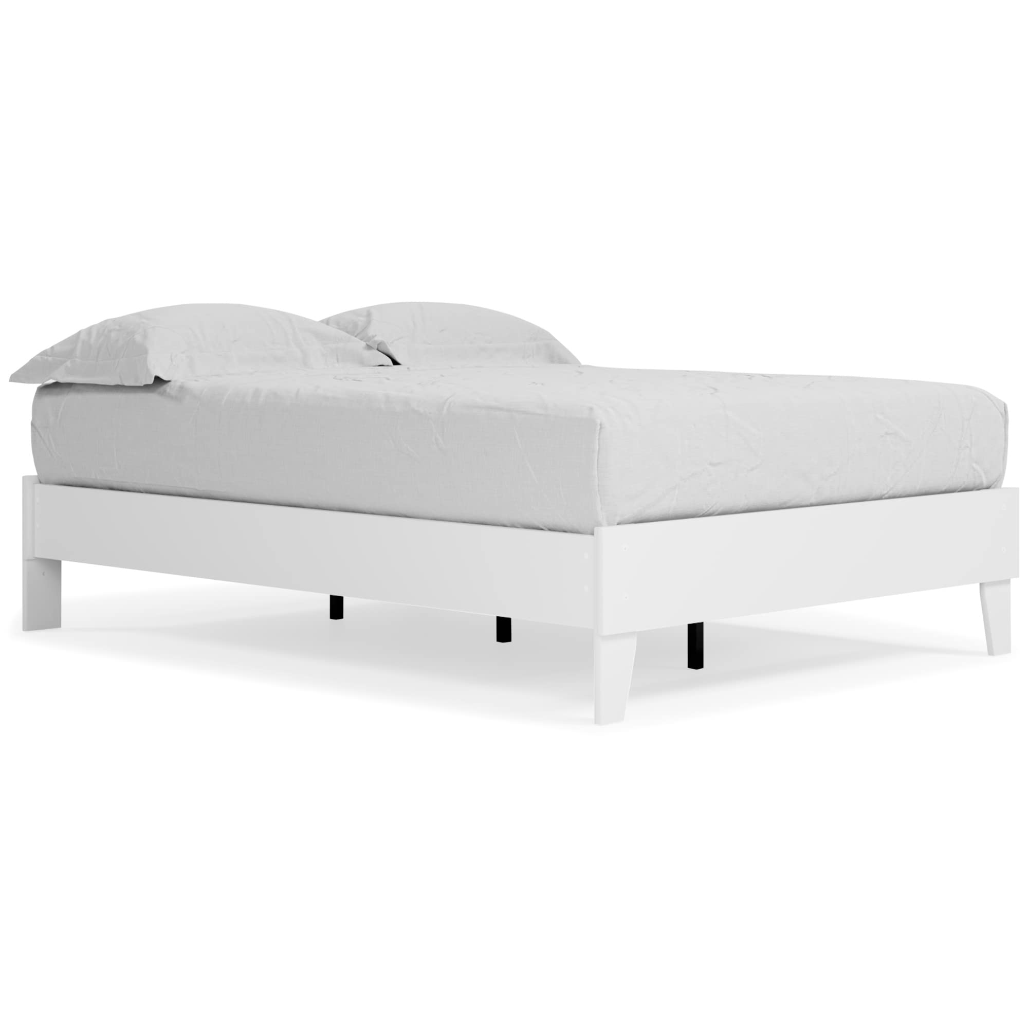 Signature Design by Ashley Piperton Modern Casual Youth Platform Bed Frame, Full, White