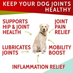 PAWFECTCHEW Glucosamine Dog Treats for Picky Eaters - Joint Supplement w/Chondroitin, MSM, Omega-3 - Joint Pain Relief - Advanced Formula - Chicken Flavor - 180 Ct - Made in USA