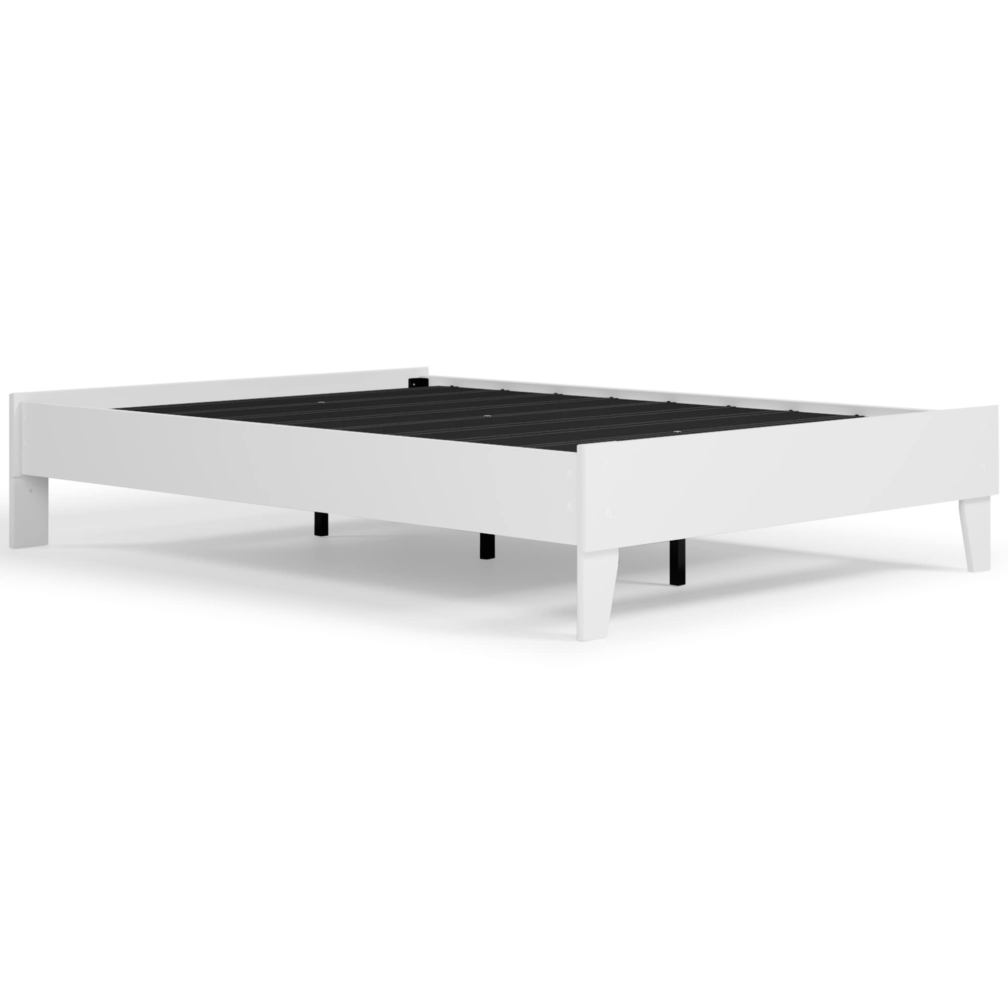 Signature Design by Ashley Piperton Modern Casual Youth Platform Bed Frame, Full, White