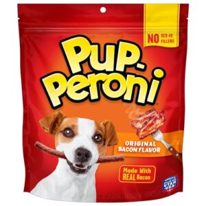 pup-peroni dog treats, original bacon flavor, 22.5 ounce, made with real bacon